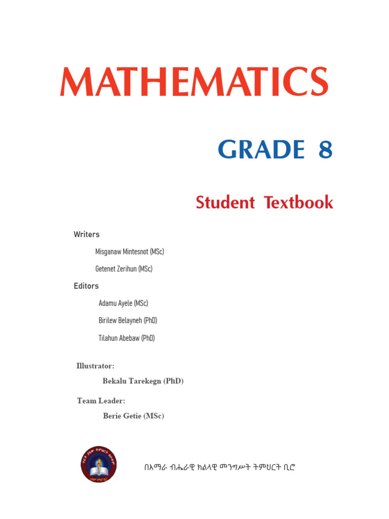 Grade 8 Mathematics Textbook Overview | PDF | Numbers | Decimal
