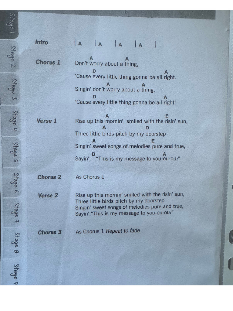 Three Little Birds Chords | PDF