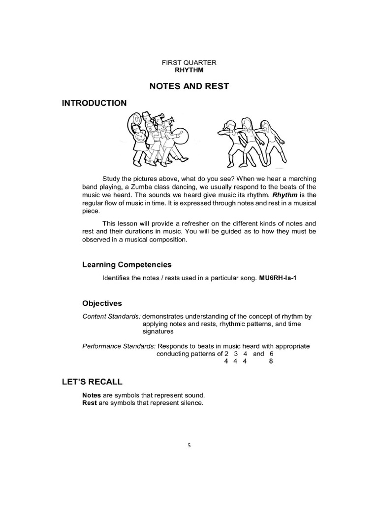 Not Balok Dan Tanda Diam | PDF