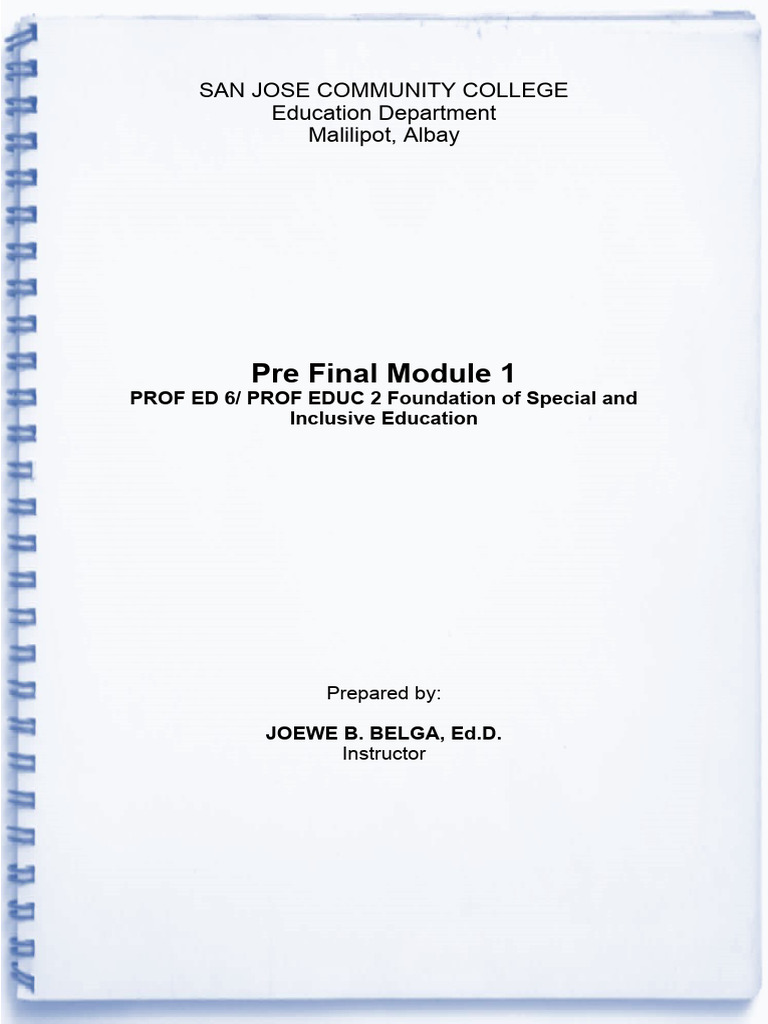 Pre Final Module 1 | PDF | Homeschooling | Communication