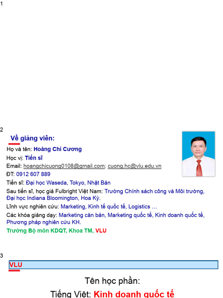 Chương 1 - Tổng Quan Về Kdqt | PDF