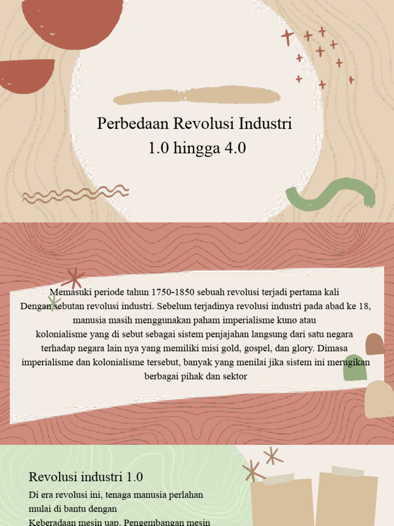 Perbedaan Revolusi Industri 1.0-4.0 | PDF | Politik