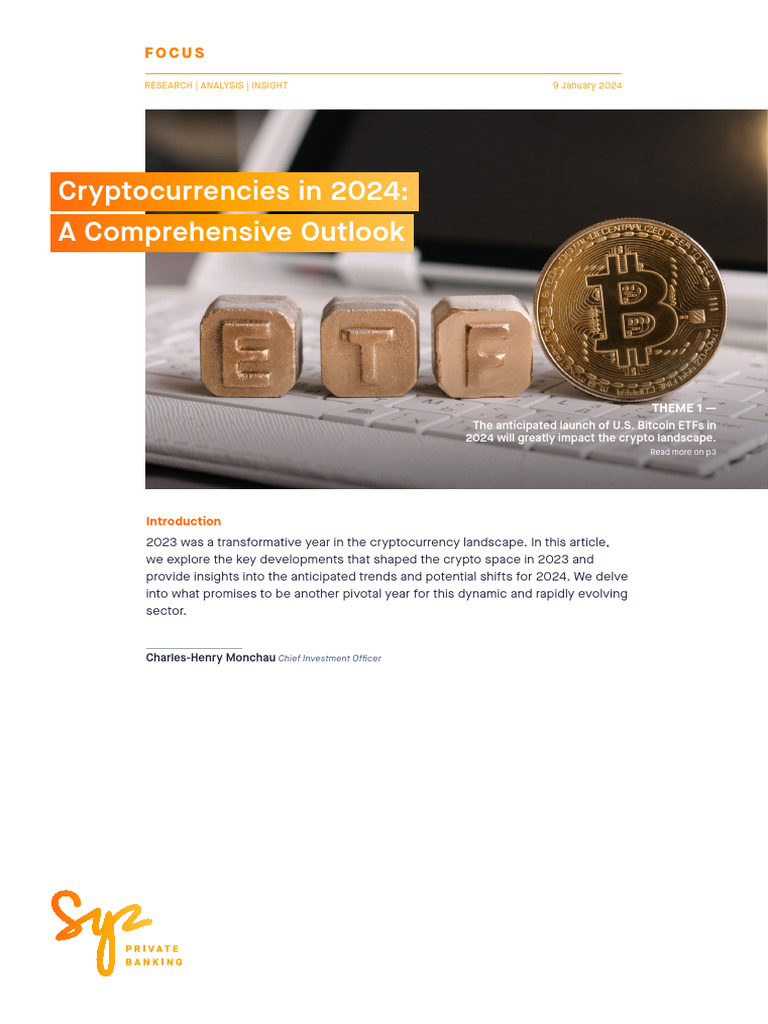 Crypto Trends and Outlook for 2024 | PDF | Cryptocurrency | Exchange ...