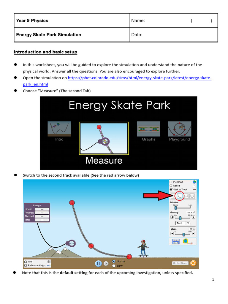 KE and GPE Investigation - DL | PDF | Mass | Gravity