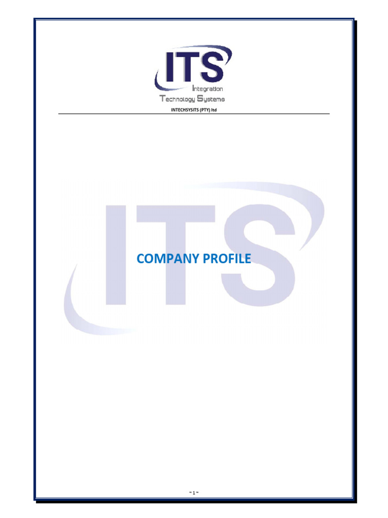 ITS Company Profile V4 | PDF | Security Alarm