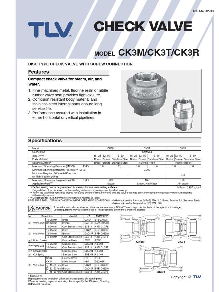 CK3M | PDF | Valve | Stainless Steel