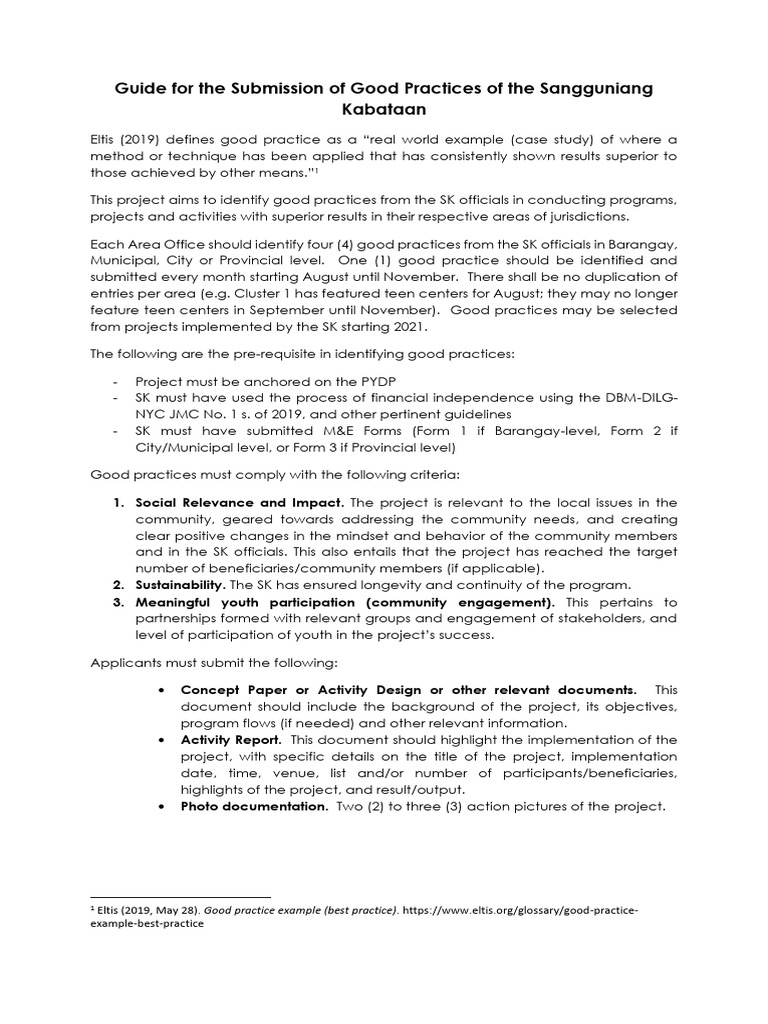 SK Good Practices Guide 2.0 | PDF