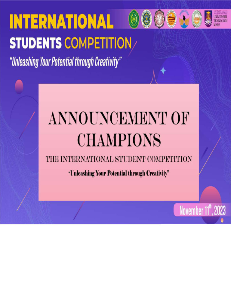 ISC Announcement | PDF