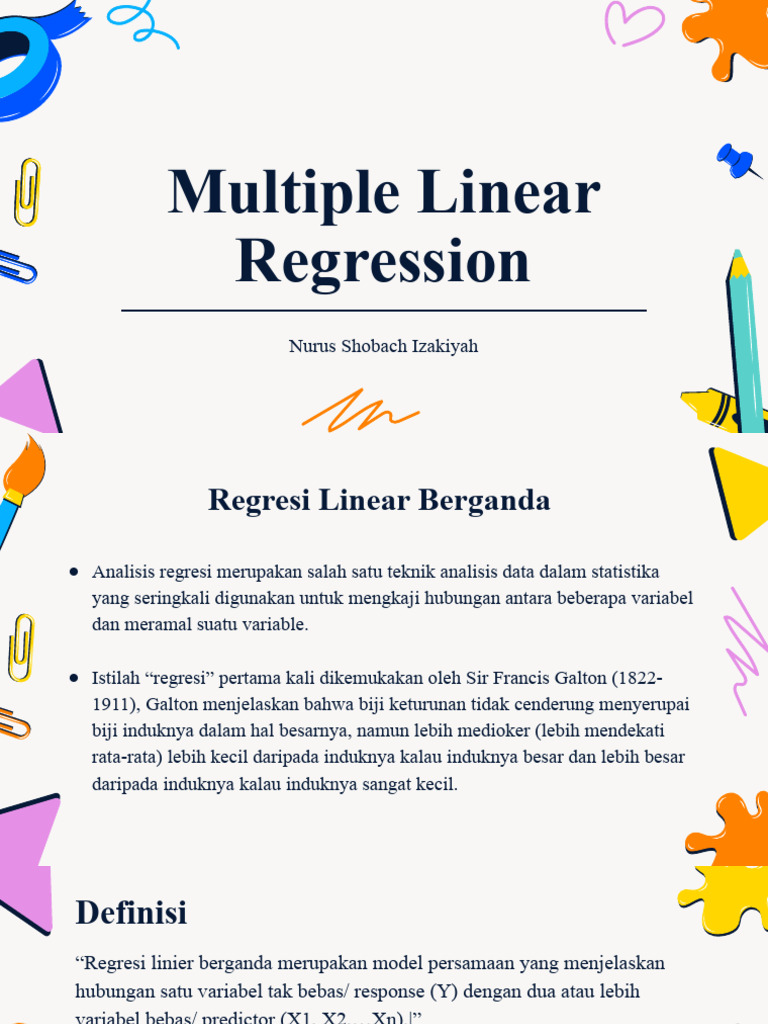 Panduan Regresi Linear Berganda | PDF | Metode & Bahan Ajar