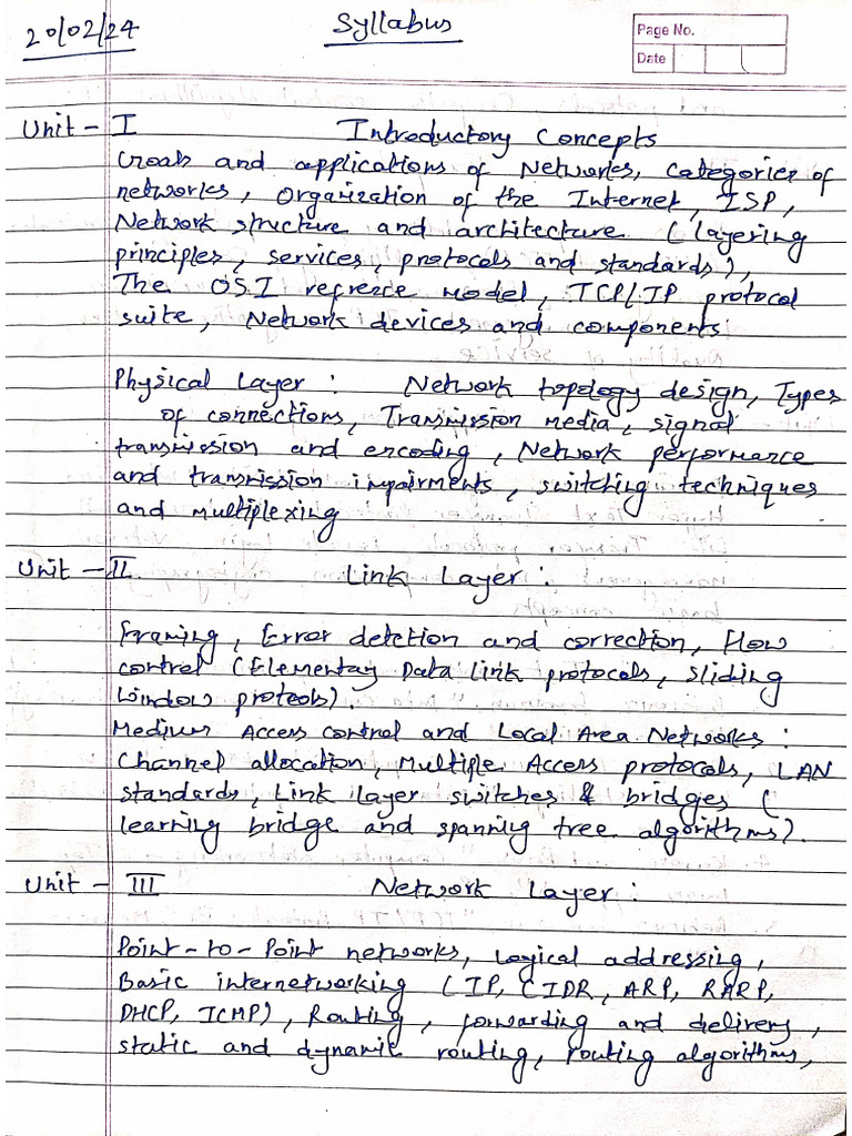 Unit 1 Computer Networks PDF | PDF