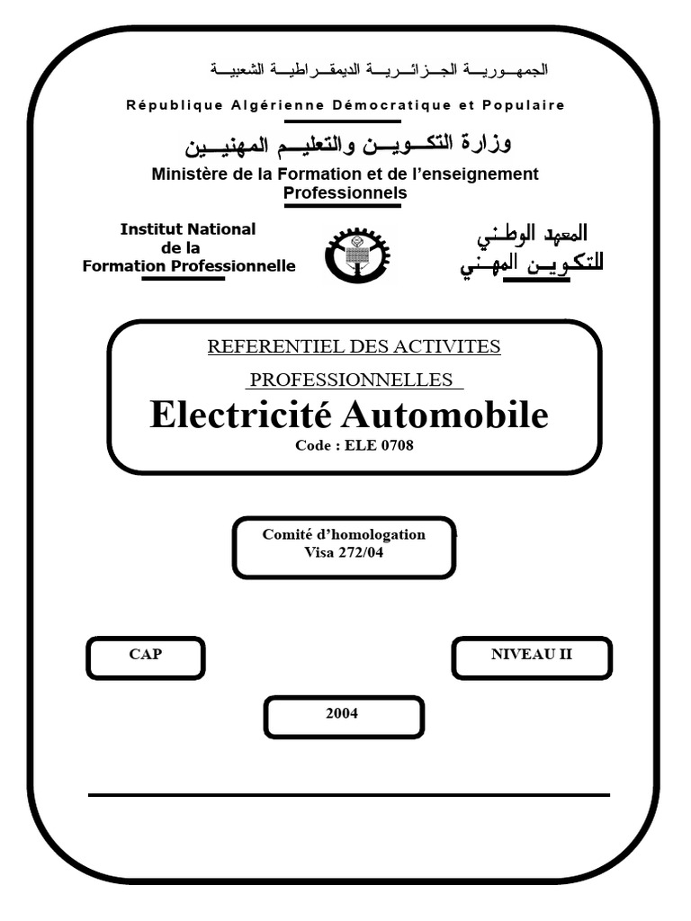 Electricité Automobile | PDF | Allumage | Voitures