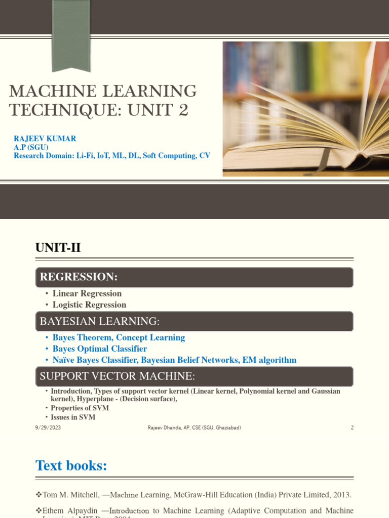 MLT Unit 2 Linear Regression | PDF | Linear Regression | Dependent And Independent Variables