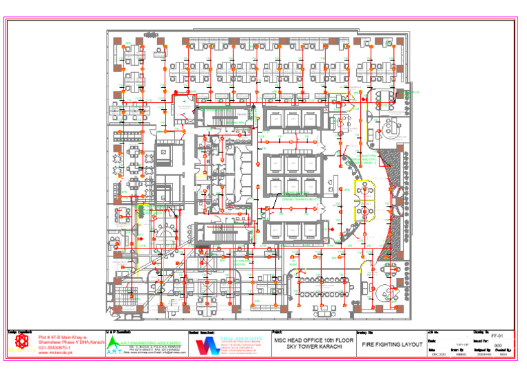 Office Layout and Fire Safety Plan | PDF | Service Industries | Business