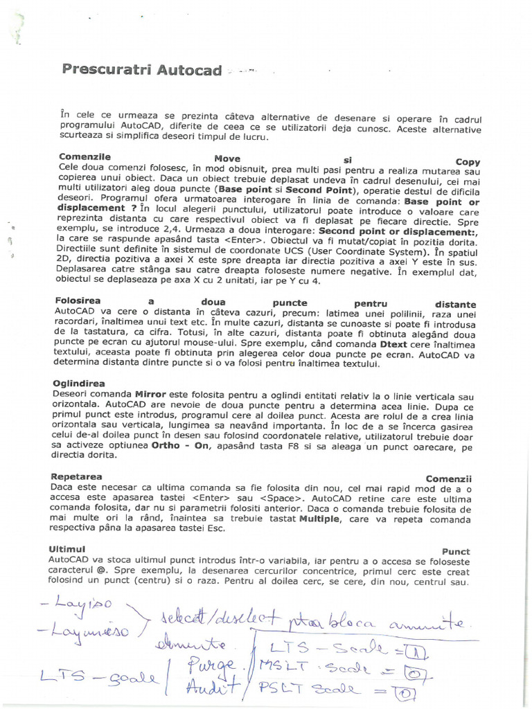 Prescurtari Autocad | PDF