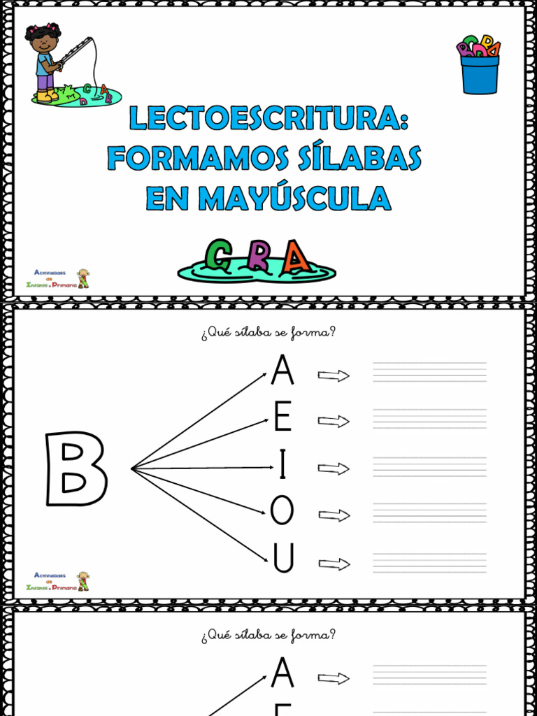Lectoescritura Silabas Mayuscula | PDF