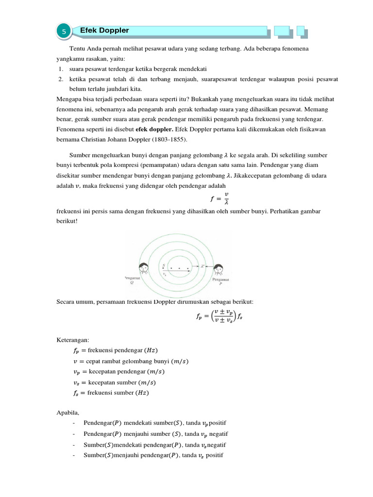 Materi Efek Doppler | PDF | Seni