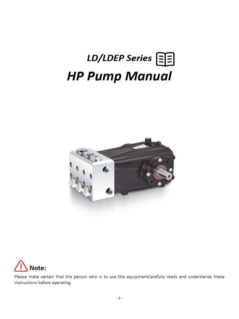 LD LDEP Manual | PDF | Pump | Valve