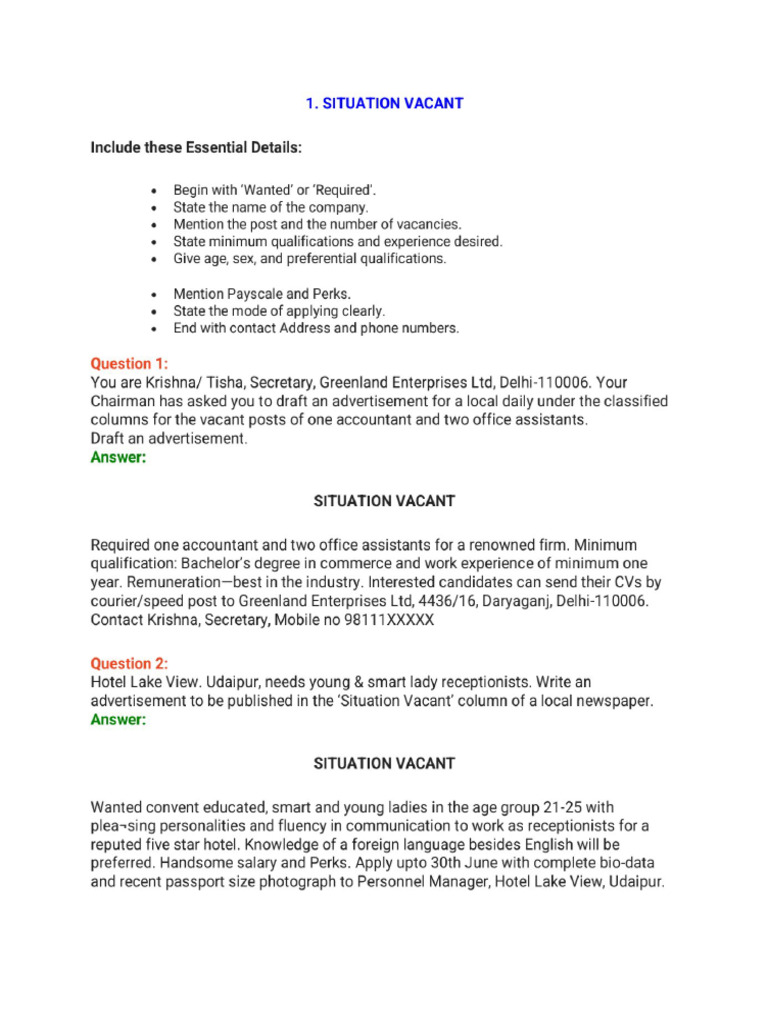 Advertisement Notes | PDF