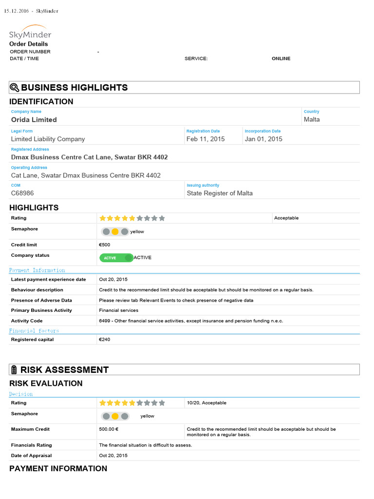 Malta Sample | PDF | Debt | Bankruptcy