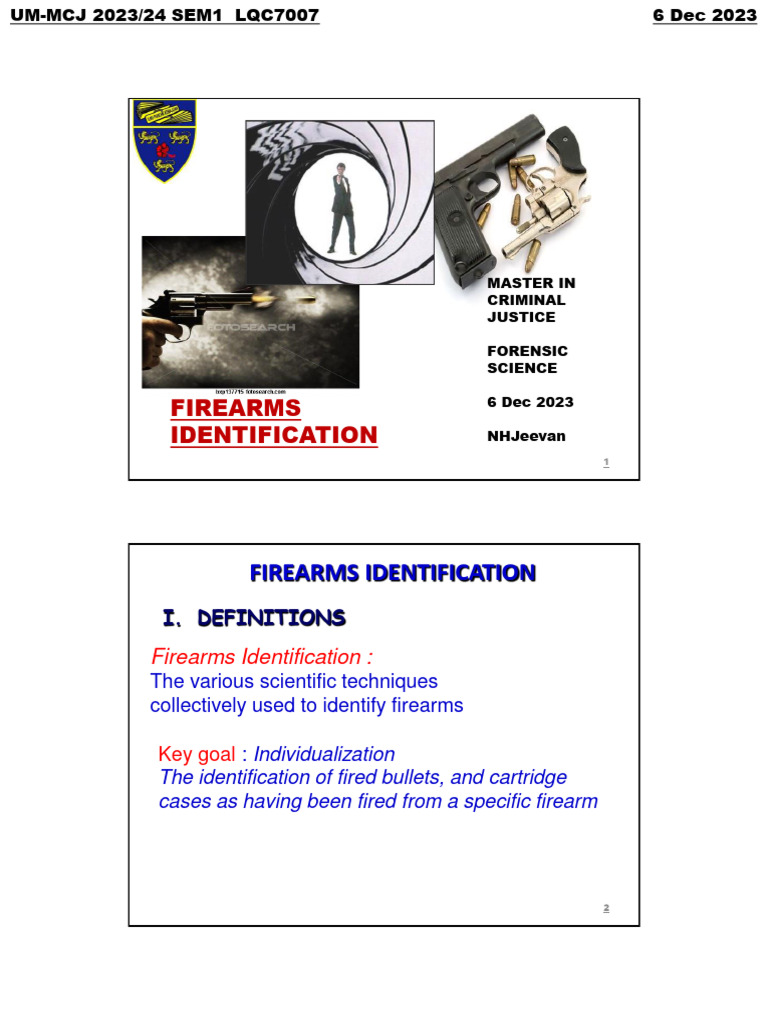 Firearms Identification | PDF | Cartridge (Firearms) | Gun Barrel
