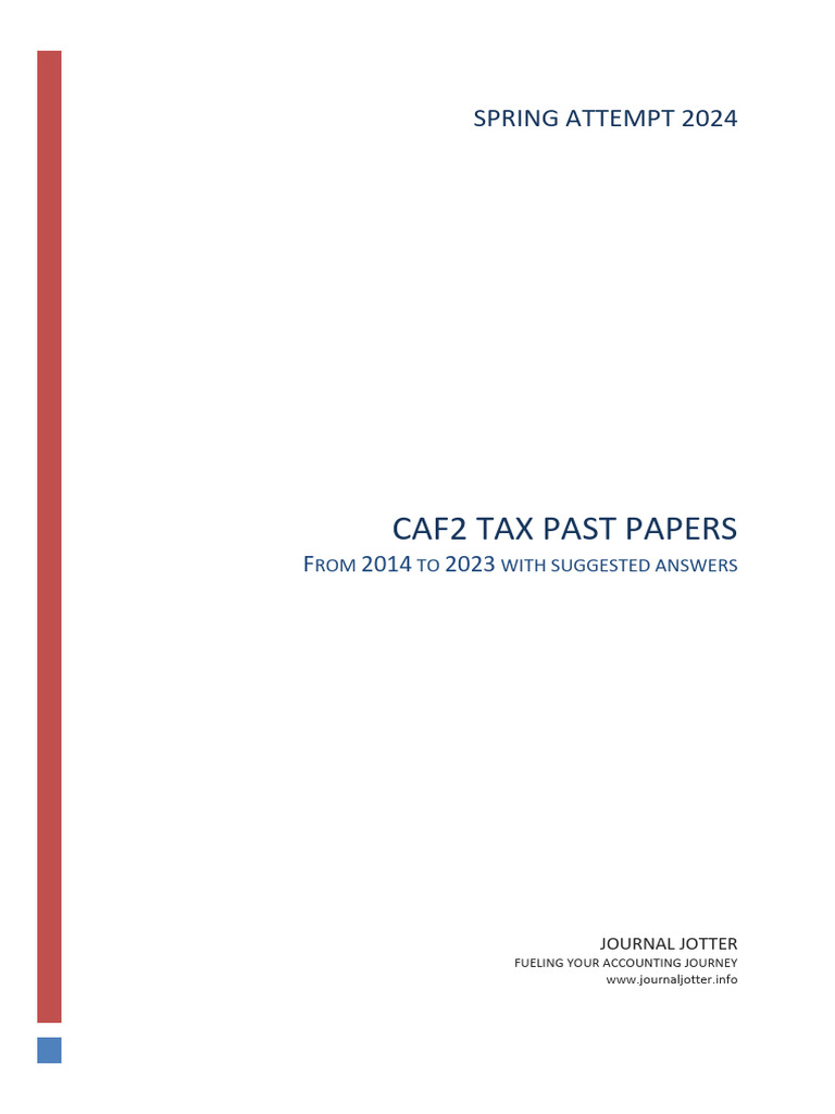CAF02 Pas Papers From 2014 to 2023(JJ) | PDF | Taxes | Dividend