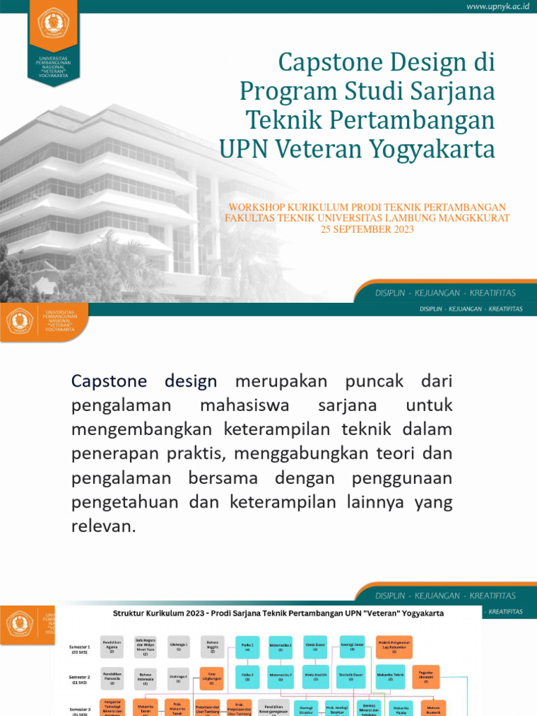 Capstone Design Teknik Pertambangan UPN | PDF