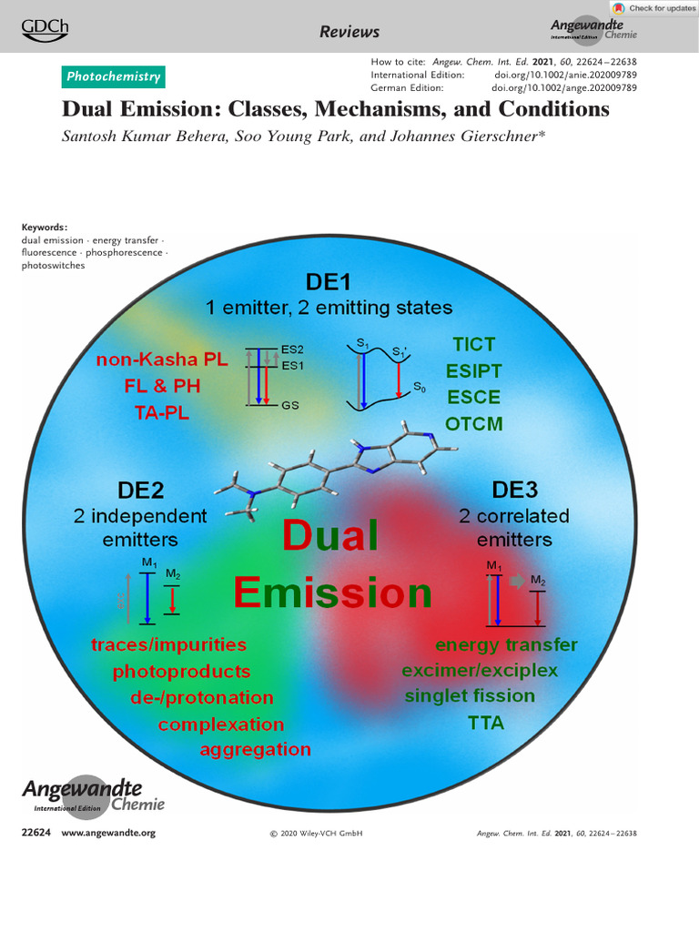 Dual Emitters - Angew Chem Int Ed - 2020 - Behera - Dual Emission ...