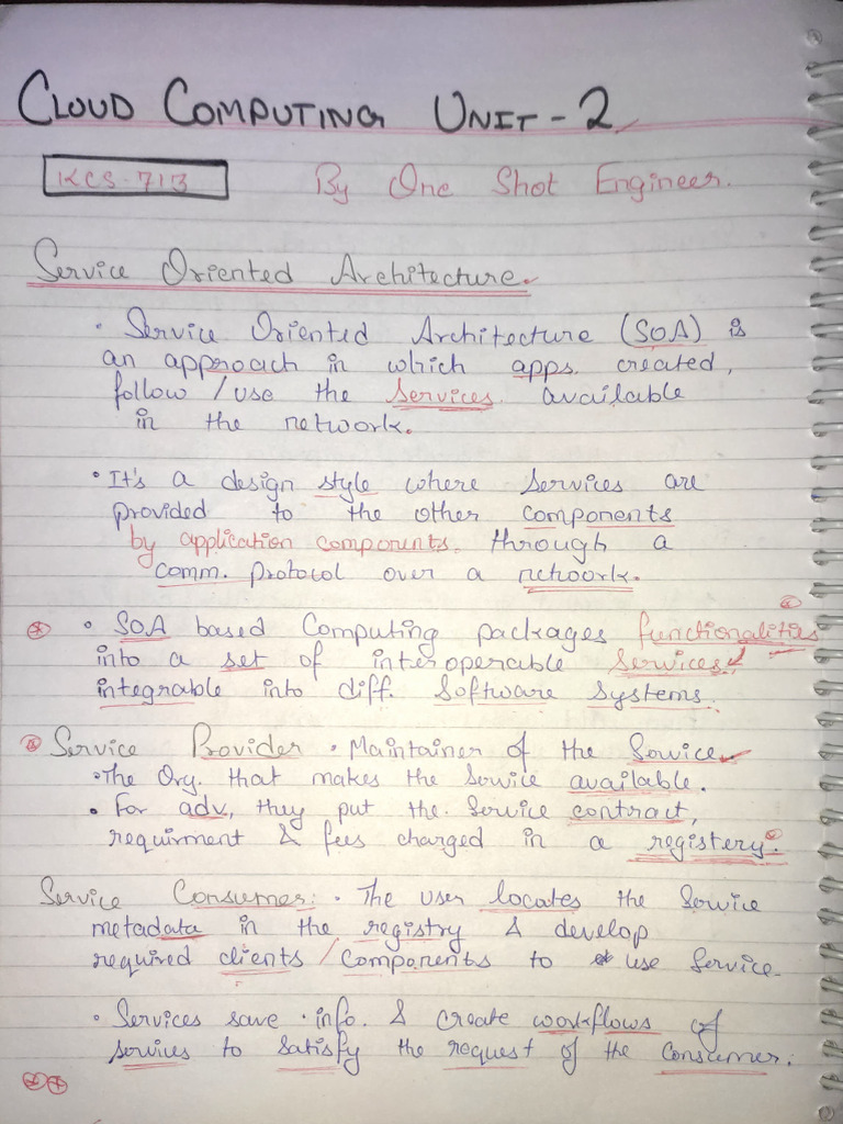 Cloud Computing Unit 2 - One Shot Engineer | PDF Cloud Computing Unit 2 - One Shot Engineer | PDF