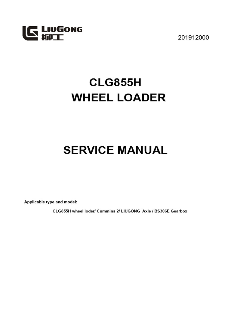 Clg855h (Gcic t2) Service Manual 201912000-En | PDF | Personal ...