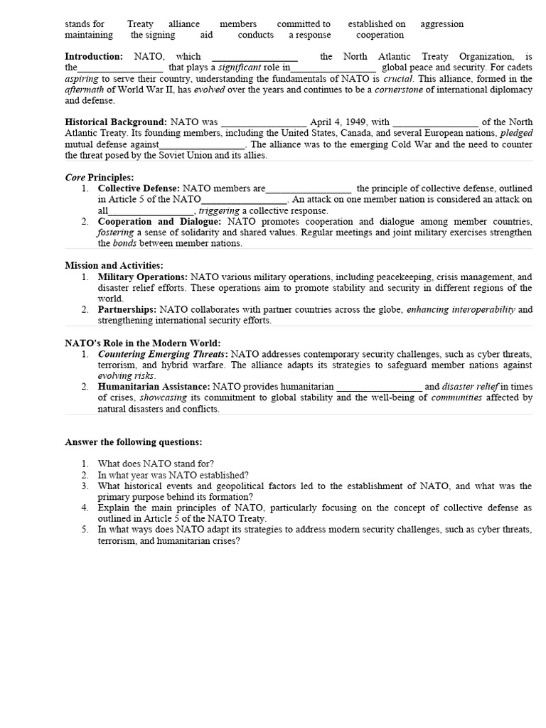 Nato Pdf Nato Humanitarian Aid