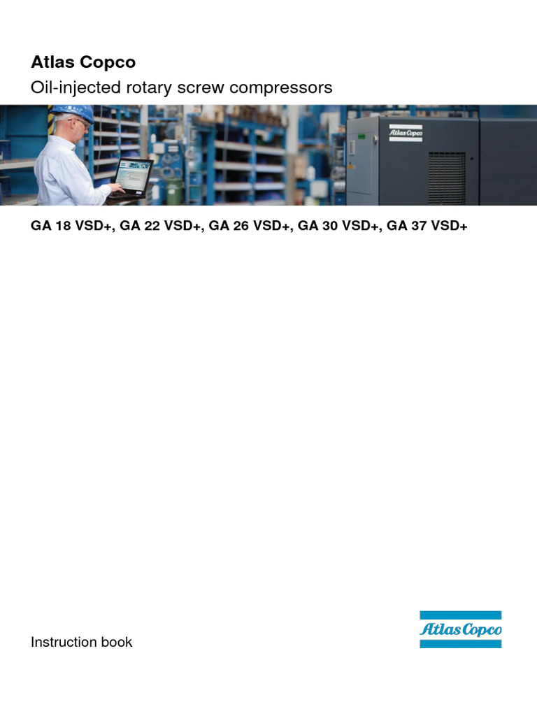 GA37 VSD+ - Instruction Manual | PDF | Heat Exchanger | Valve