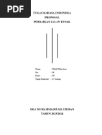 Proposal Perbaikan Jalan Lingkungan RT 01 | PDF