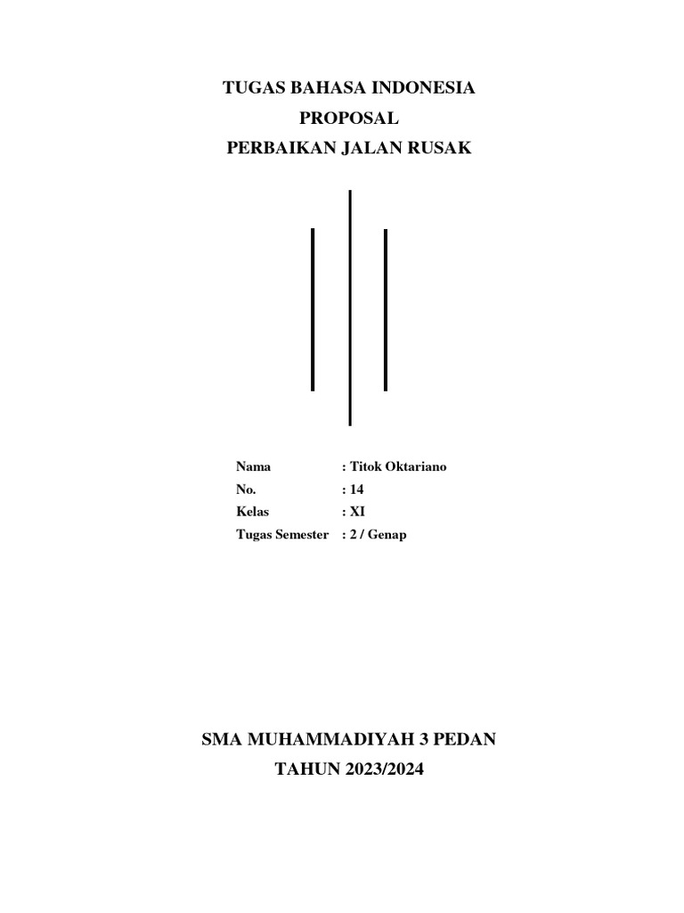 Proposal Perbaikan Jalan Pdf Sains Matematika