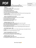 Holes Comprehension Questions 11-15 | PDF