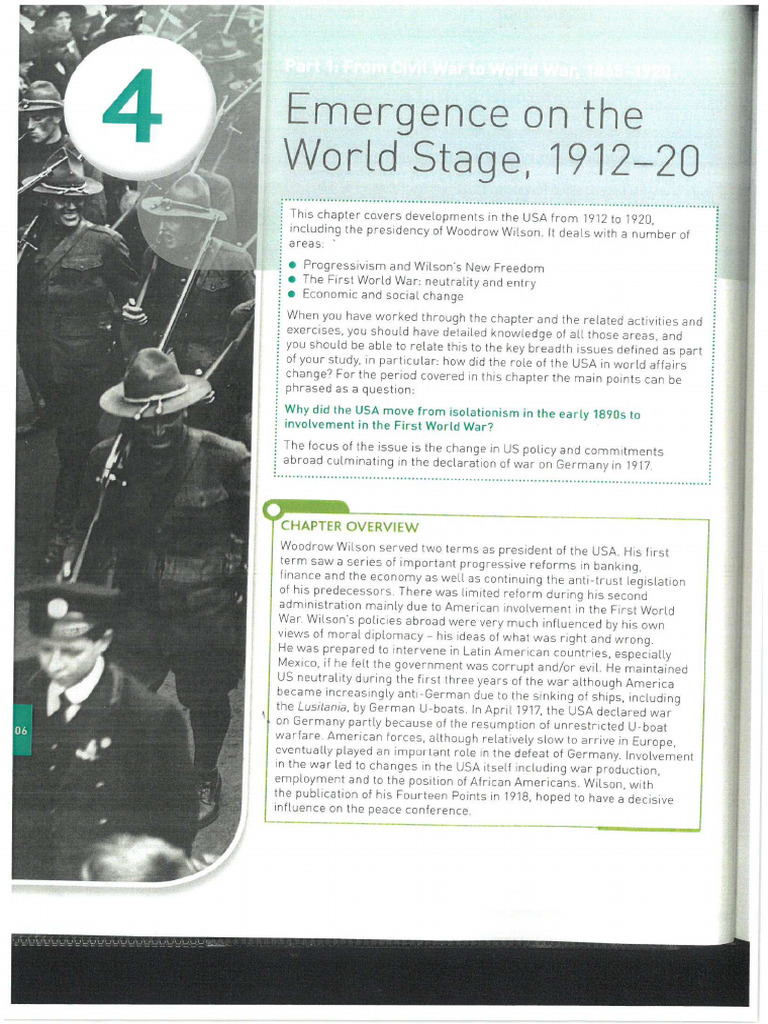 Emergence On The World Stage, 1912-20 | PDF | Woodrow Wilson | Taxes