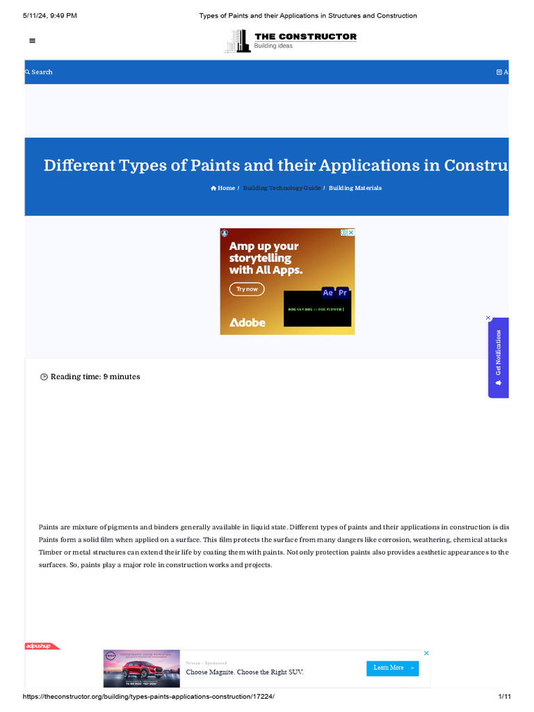 Types of Paints and Their Applications in Structures and Construction ...