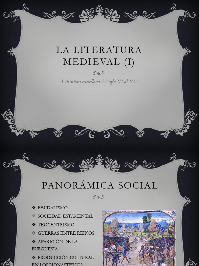 La Literatura Medieval I | PDF | Metro (poesía)