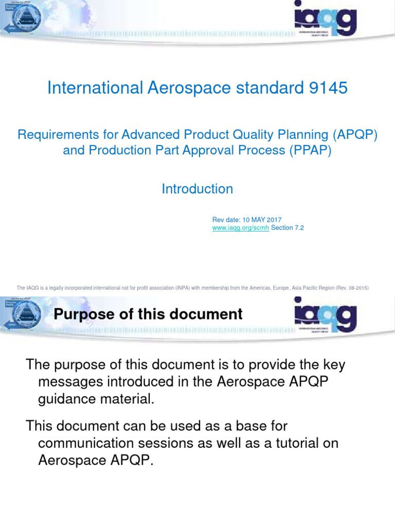 SCMH 7.2.2 APQP Introduction10MAY2017 | PDF | Business | Production And Manufacturing