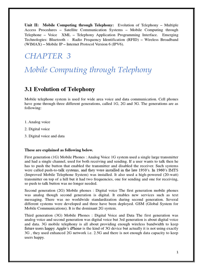MC - Unit II | PDF | Radio Frequency Identification | Wi Max
