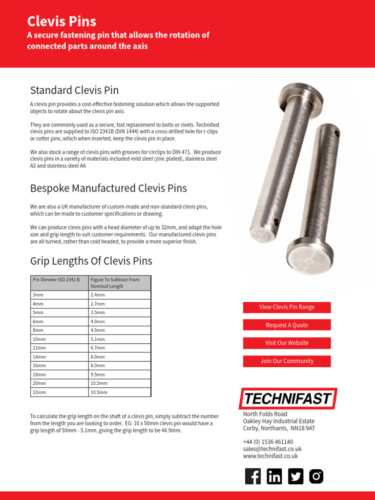 Clevis Pins | PDF