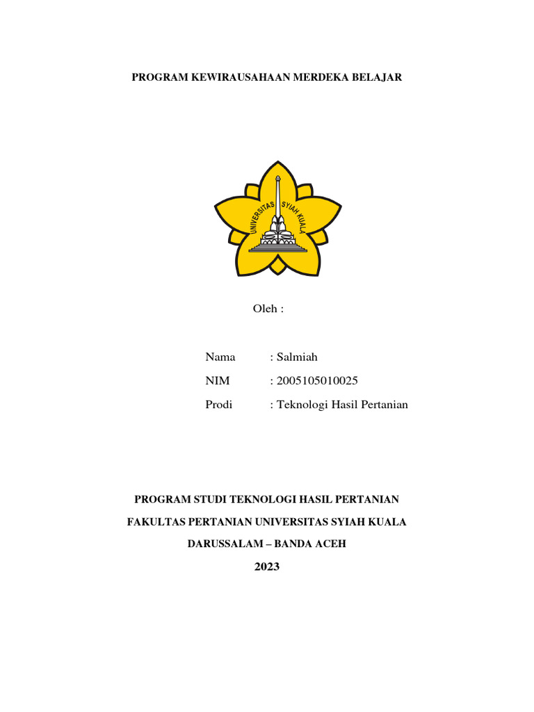 Laporan Akhir MBKM - USK Unggul - Salmiah | PDF Laporan Akhir MBKM - USK Unggul - Salmiah | PDF