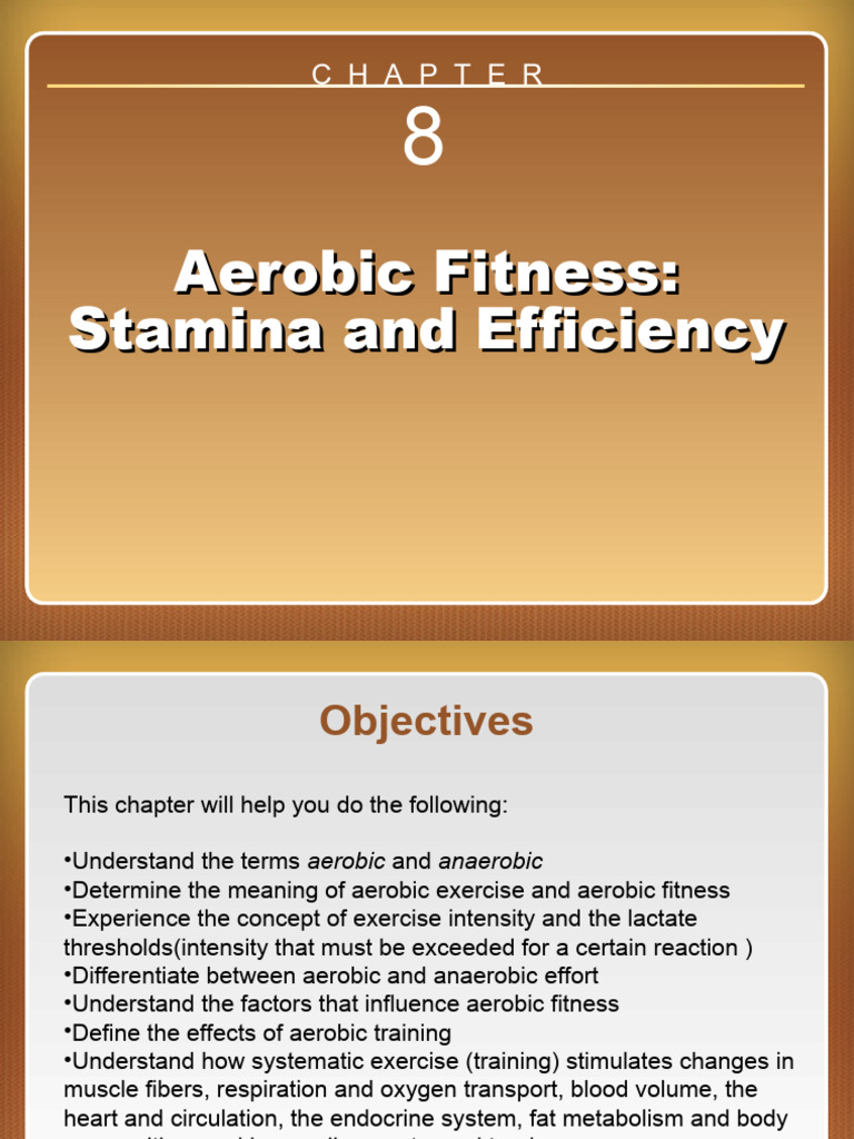 Chap03 Aerobic Fitness Stamina and Efficiency | PDF | Physical Fitness ...