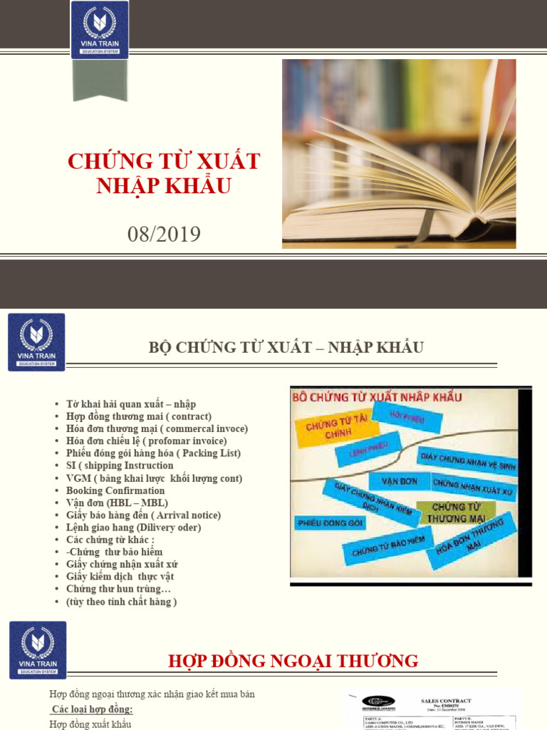 Các Lo I CH NG T XNK | PDF