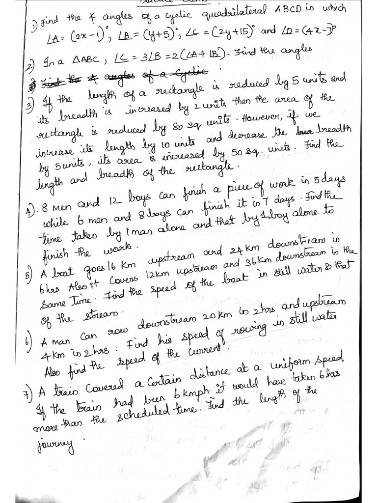 Maths Worksheet | PDF