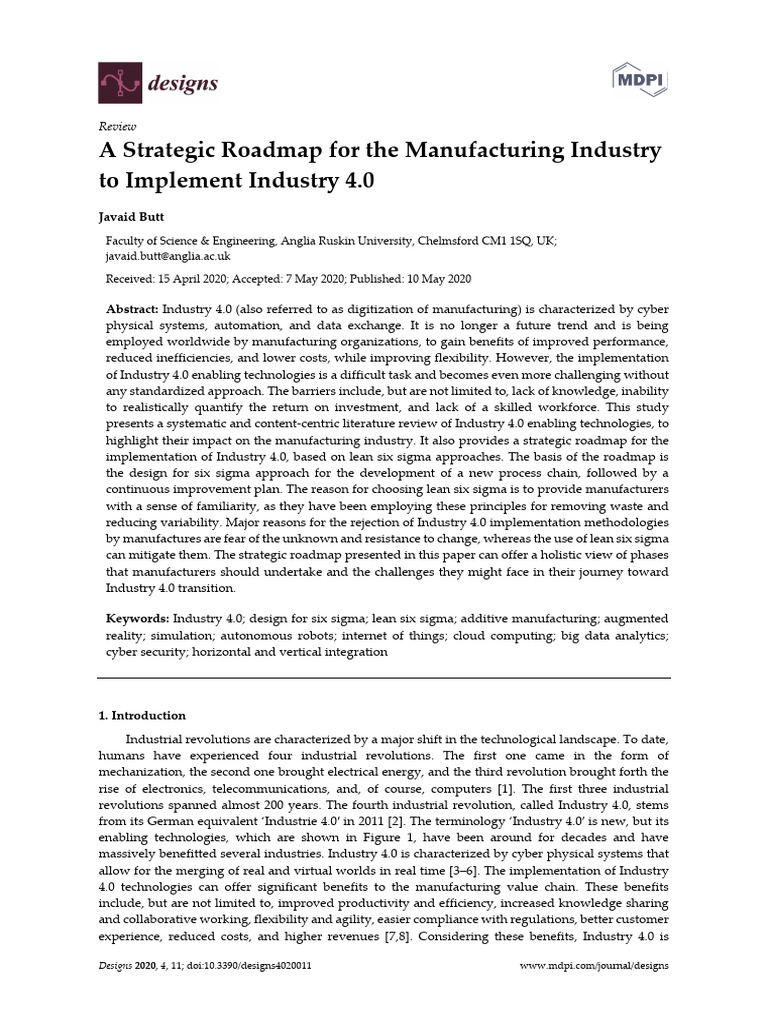 A_Strategic_Roadmap_for_the_Manufacturing_Industry | PDF | Augmented ...
