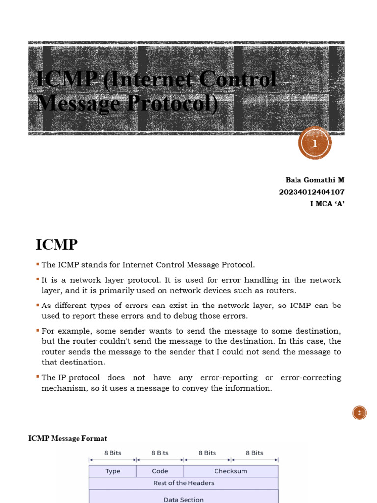 ICMP | PDF | Computer Science | Computer Networking
