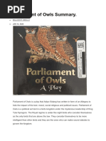 Parliament of Owls Summary Guide | PDF