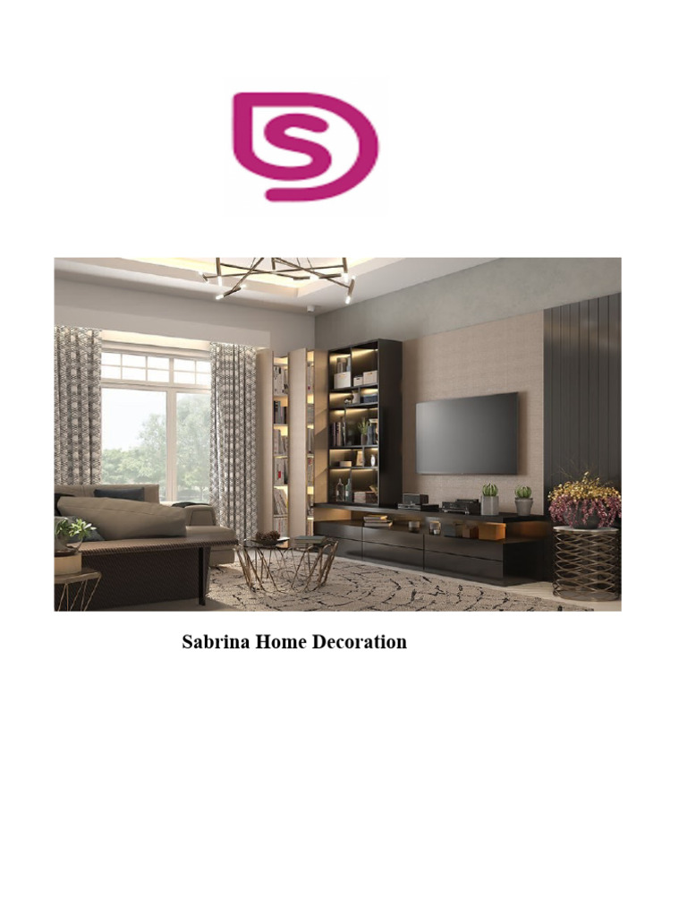 Sabrina Home Decor | PDF | Interior Design | Brand