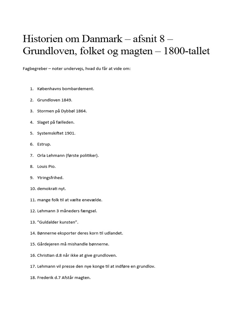 Historien Om Danmark | PDF