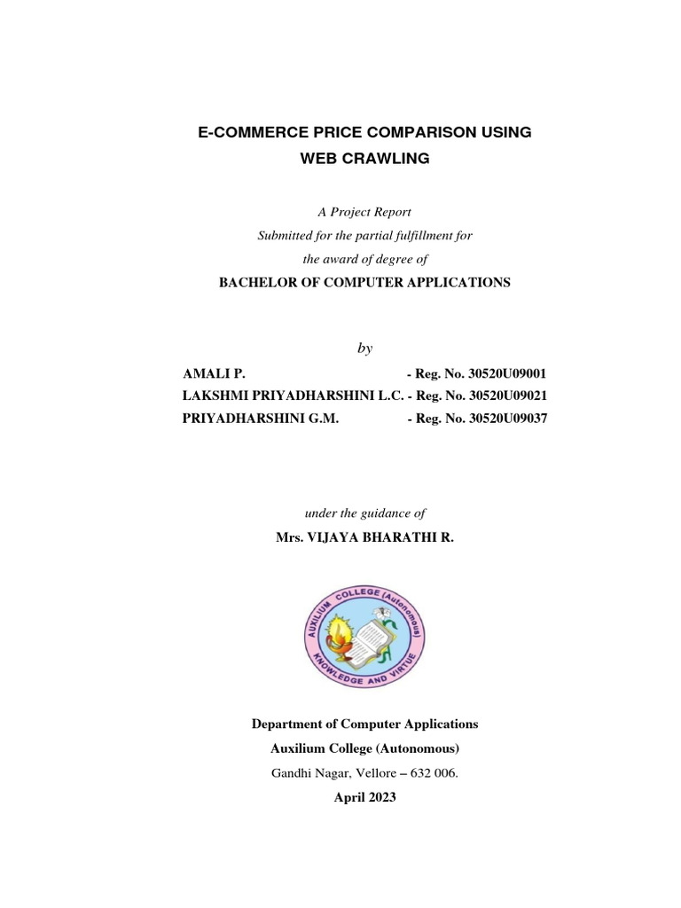 E-Commerce Price Comparison Using Web Crawling | PDF | Software Testing ... E-Commerce Price Comparison Using Web Crawling | PDF | Software Testing ...